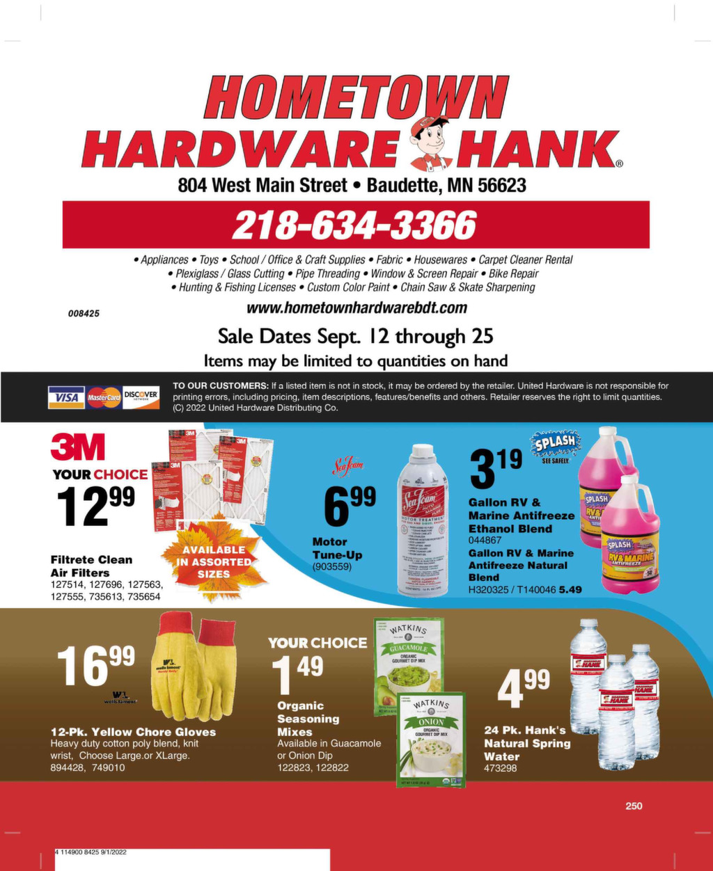 Special Offers – Hometown Hardware Hank